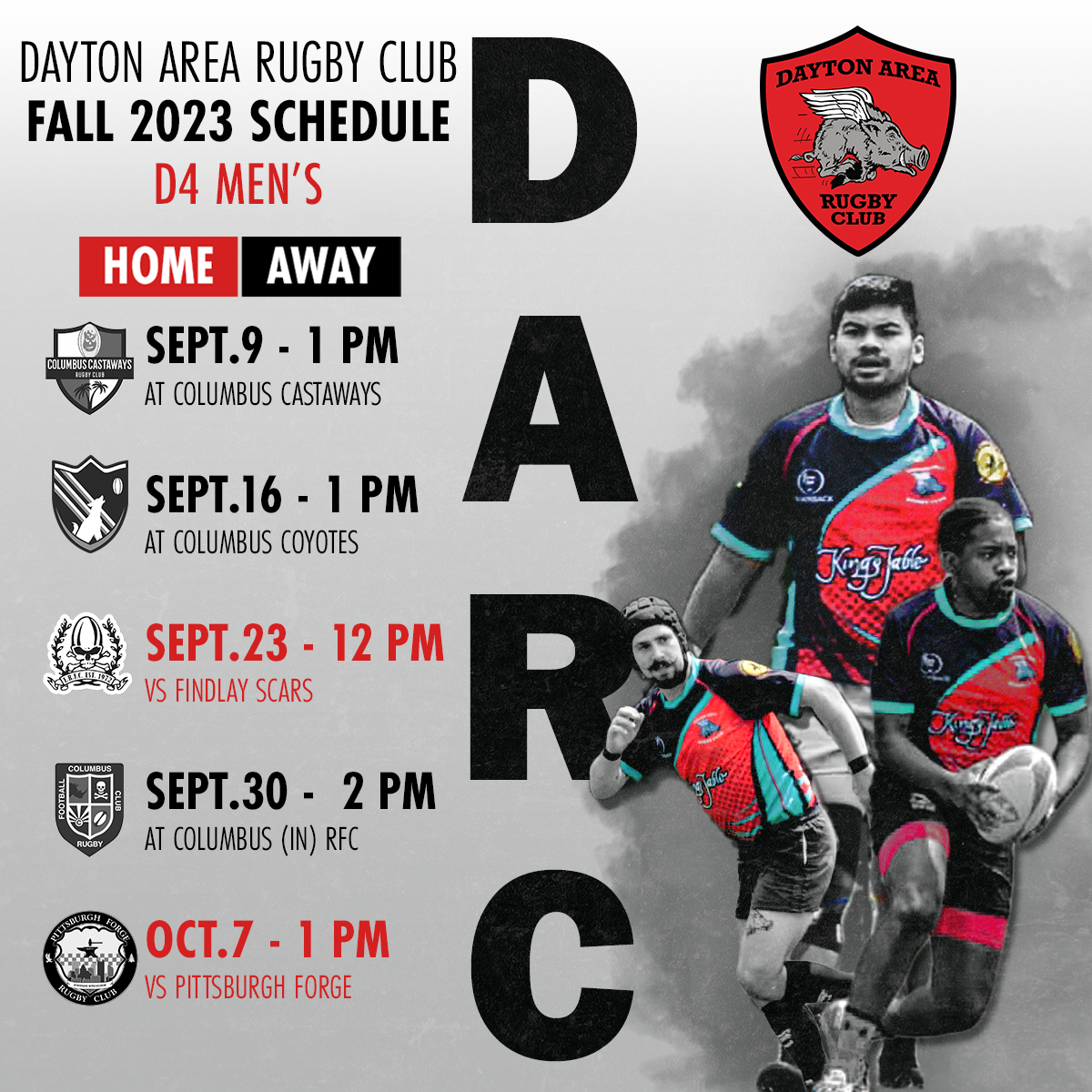 D4 Schedule - Dayton Rugby